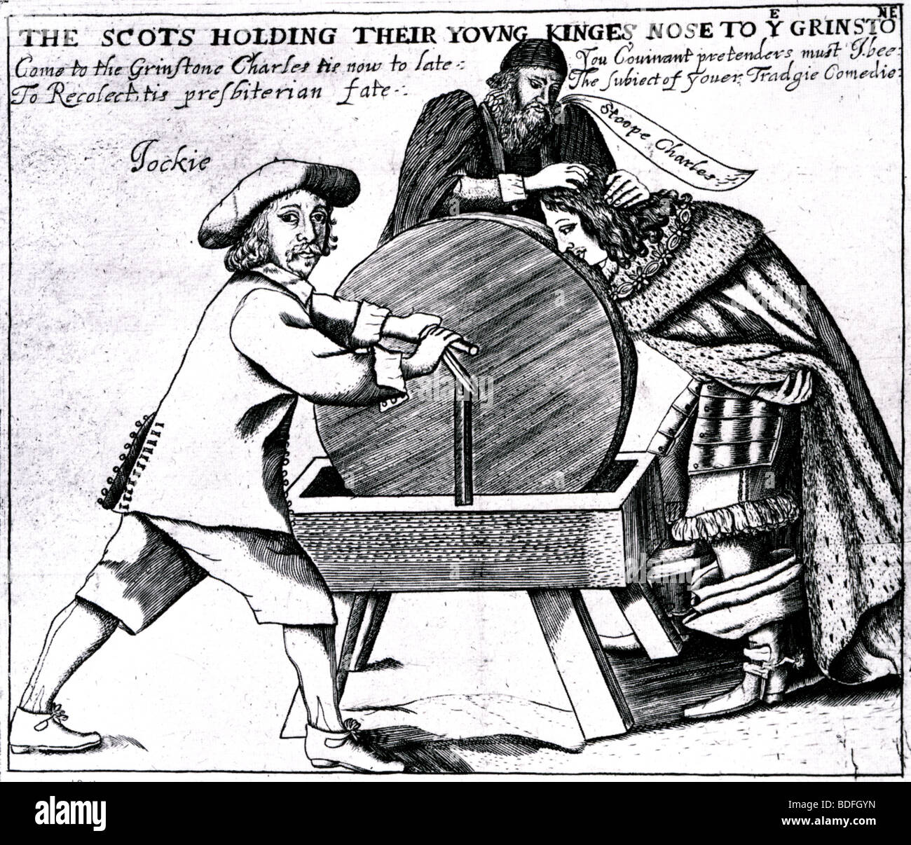 Cartoon showing charles ii hi-res stock photography and images - Alamy