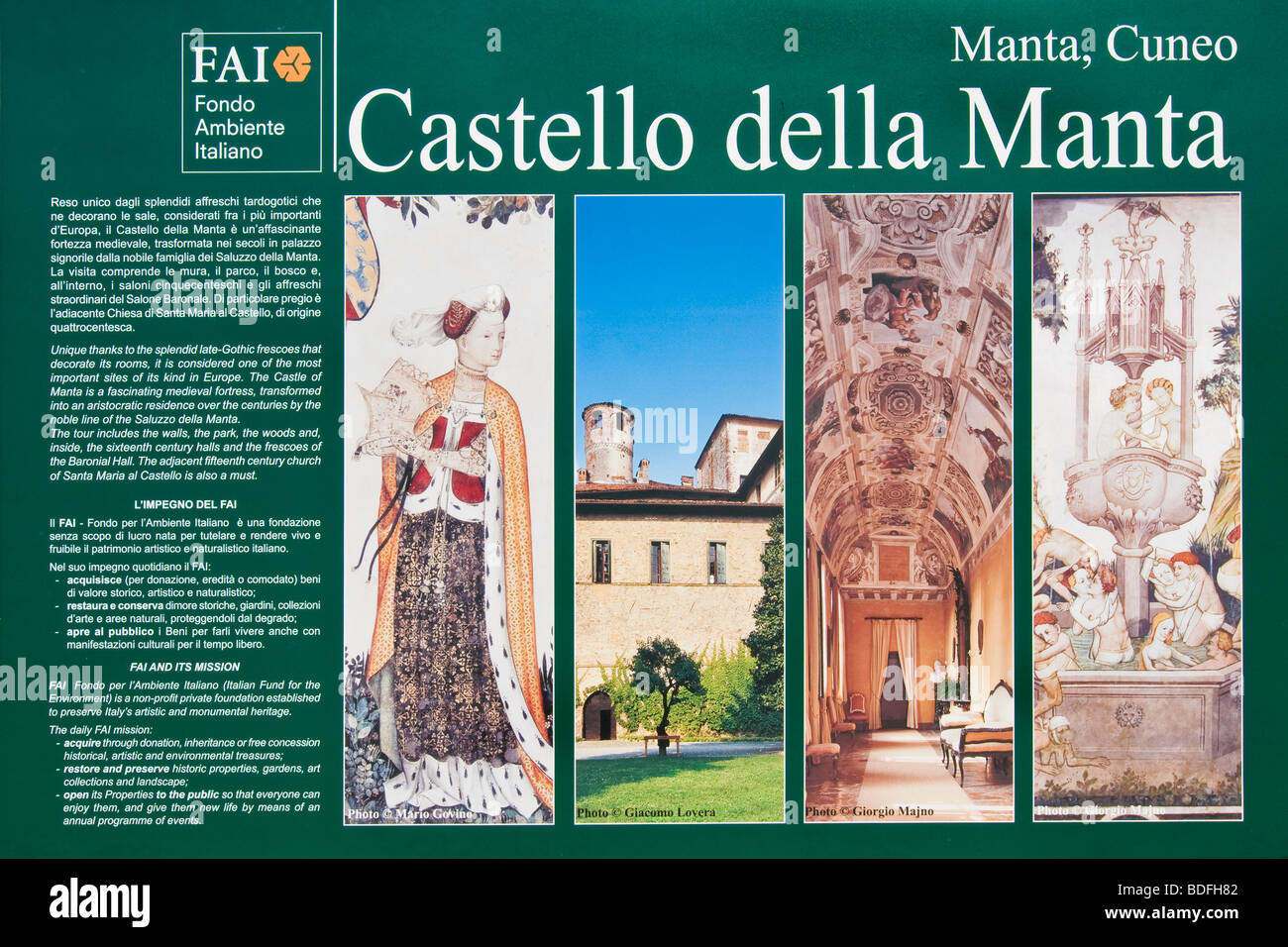 Castle of Manta, Manta, Province of Cuneo, Italy Stock Photo - Alamy