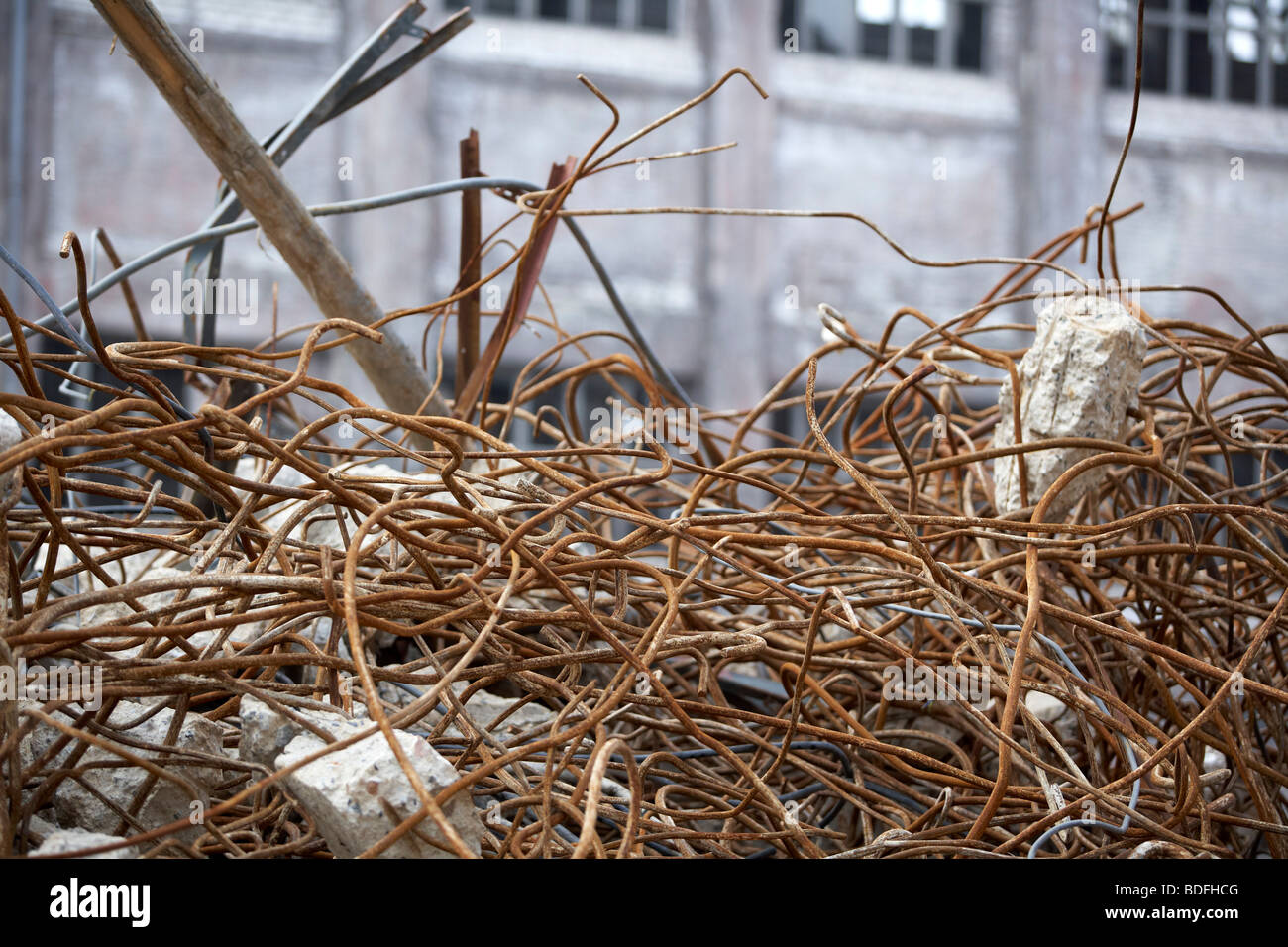 Demolition site, industrial scrap Stock Photo - Alamy