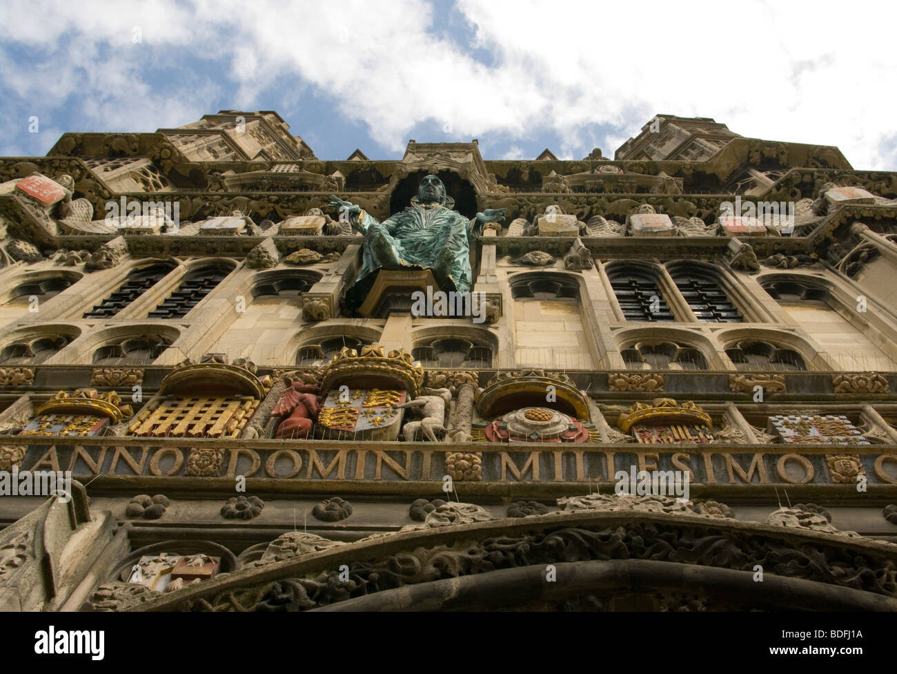 Christ Church Gate Canterbury Cathedral Kent England uk Stock Photo - Alamy