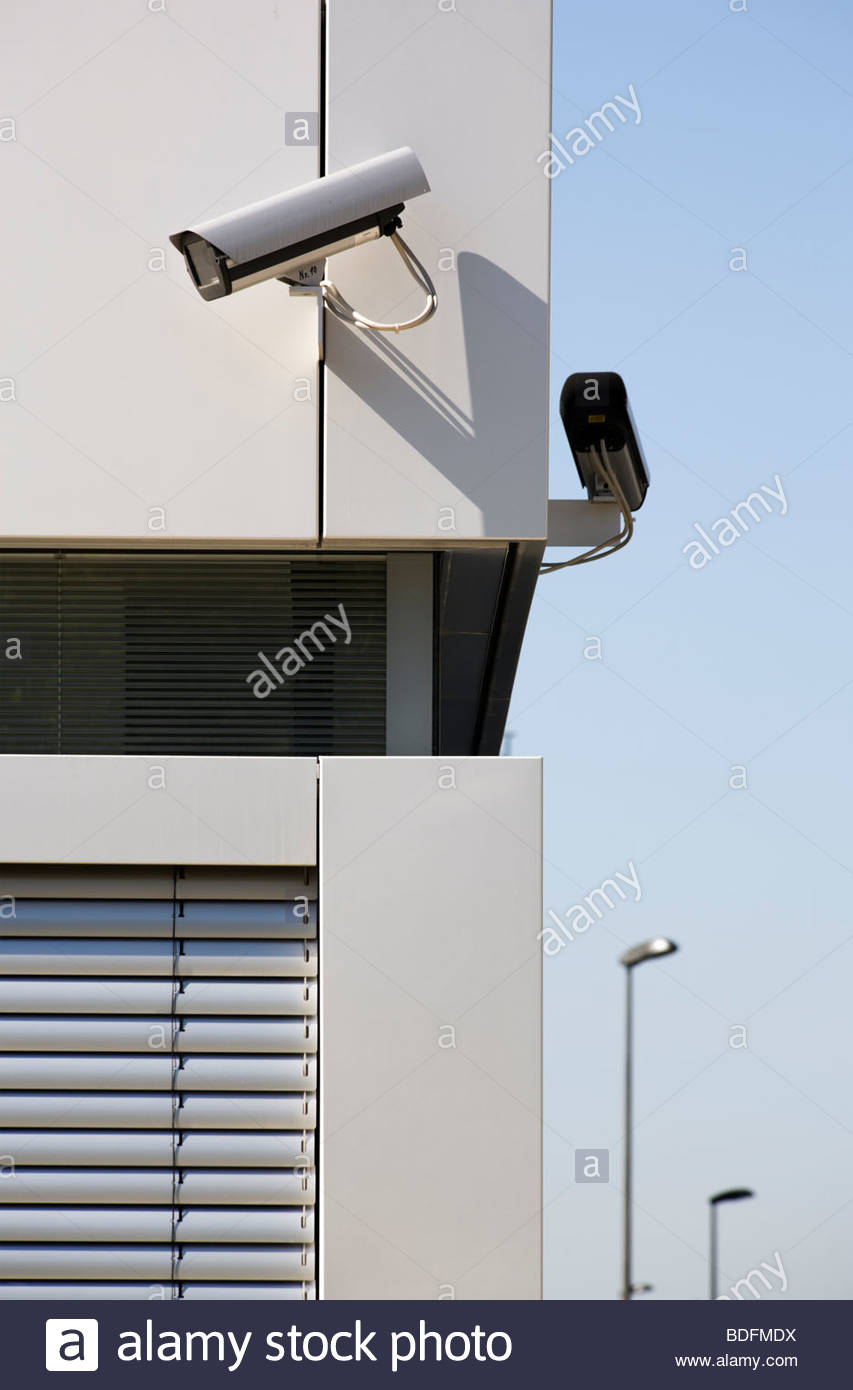 Surveillance Cameras Corner Building High Resolution Stock Photography ...