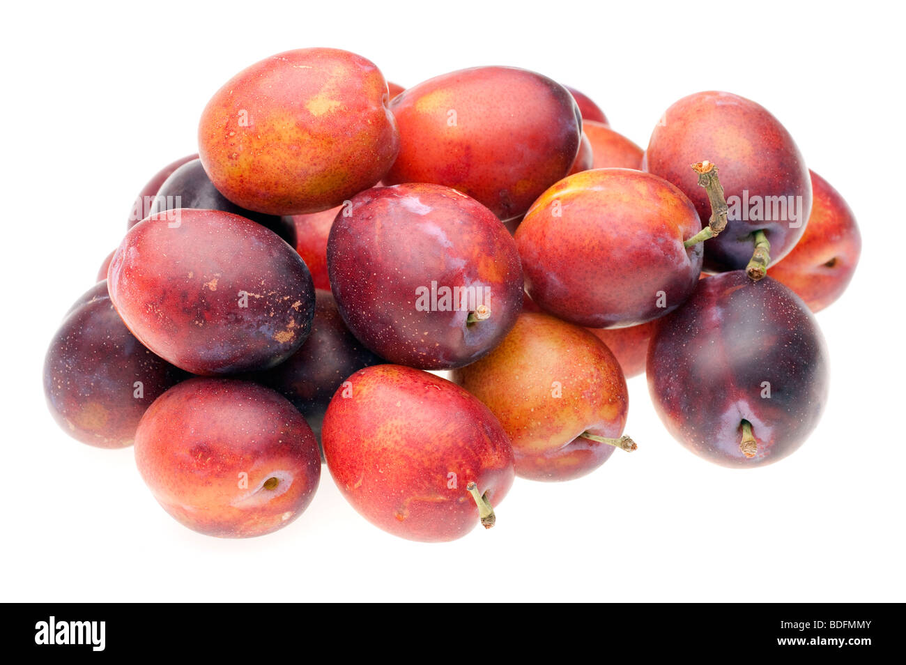 Pile of "English plums Stock Photo - Alamy