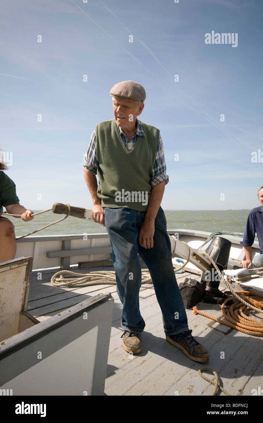 Onboard the oyster smack the Gamecock 101 year old wooden sailing smack ...