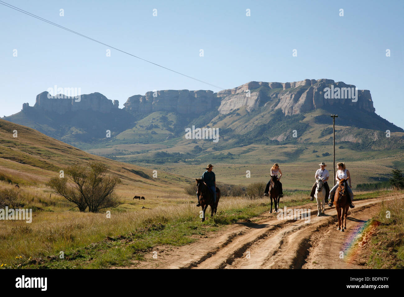 Horse riding trip to waterfall. Msonti Caves. Mpumalanga. South Africa ...