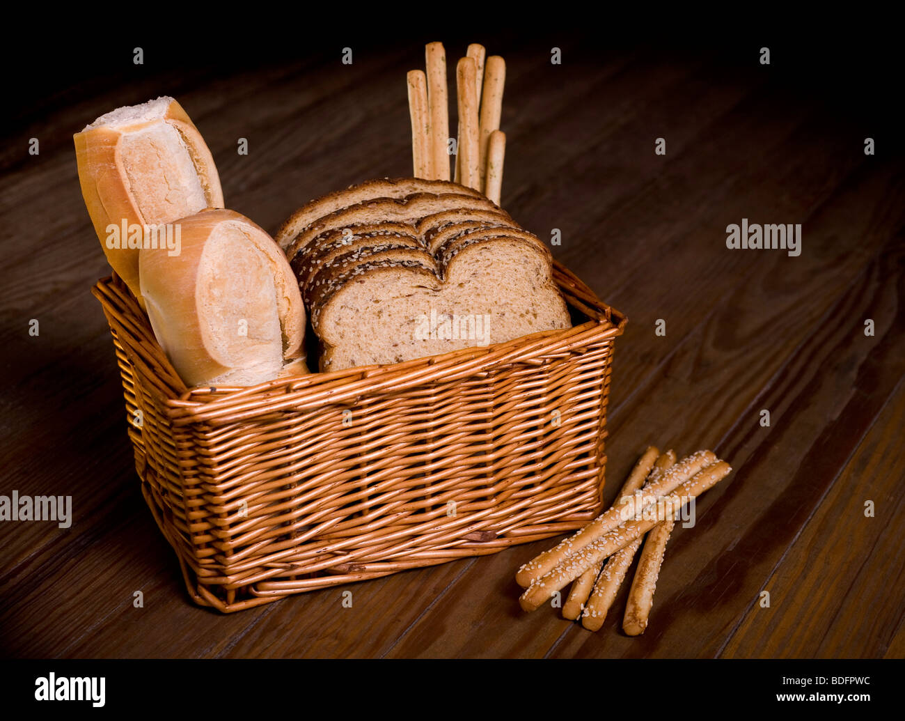 Assorted bread basket hi-res stock photography and images - Alamy