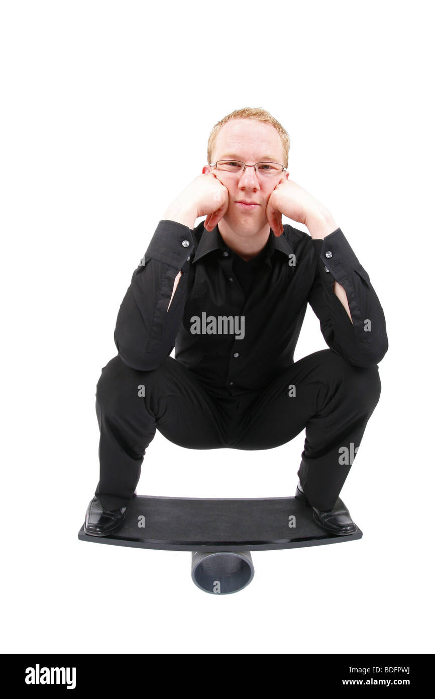 Man balancing head Cut Out Stock Images & Pictures - Alamy
