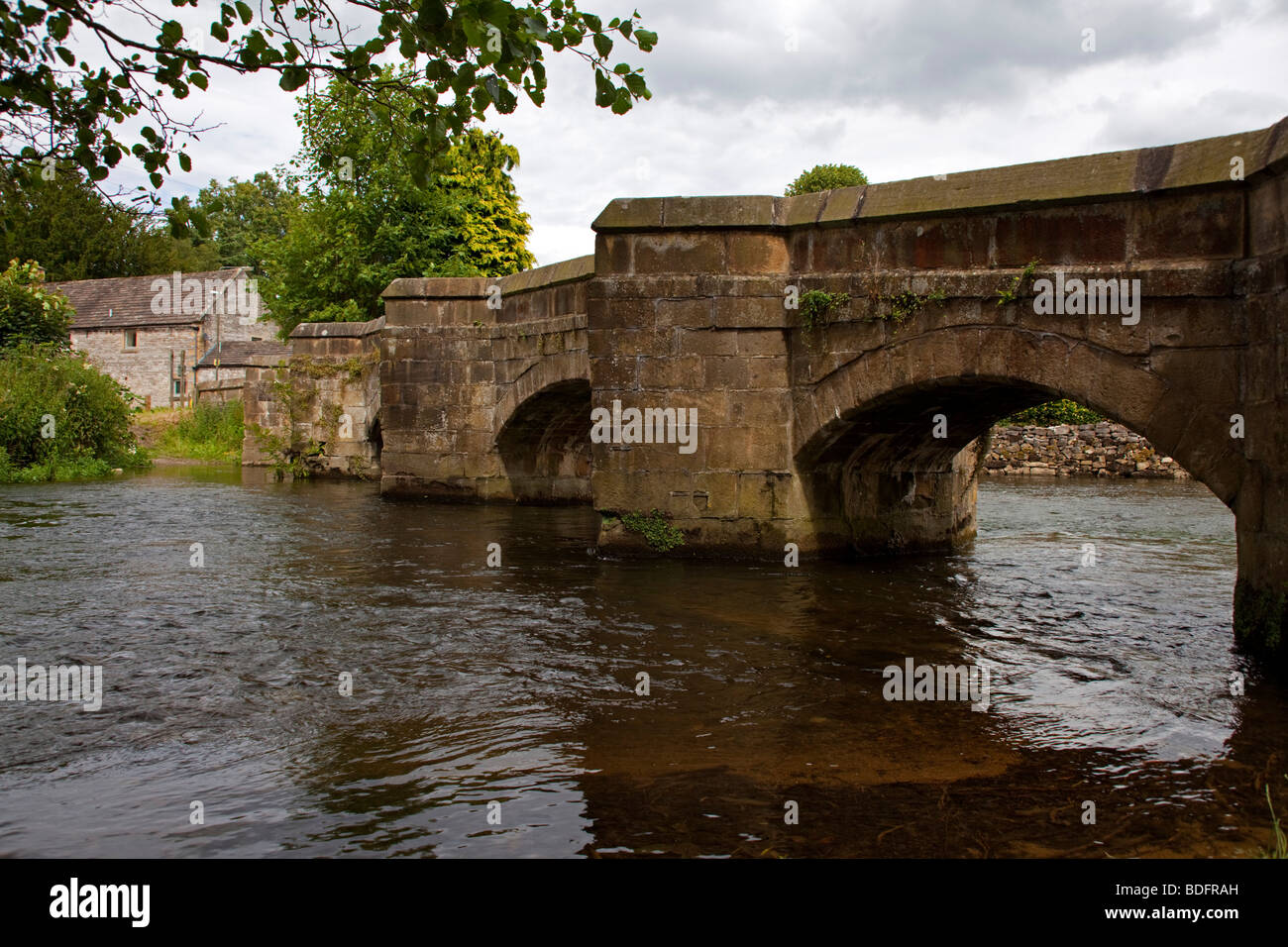 A bridge over the river wye Stock Photo - Alamy
