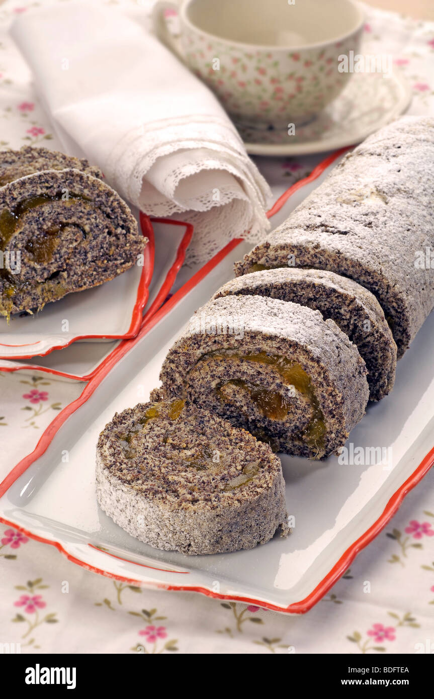 Poppy Seed Roll Stock Photo - Alamy