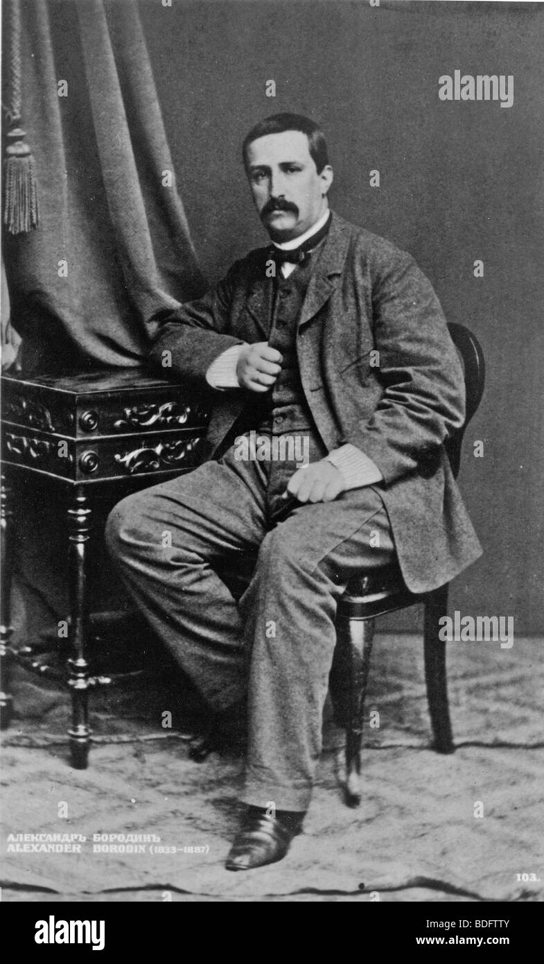 ALEXANDER BORODIN - Russian composer and scientist 1833-1887 Stock ...