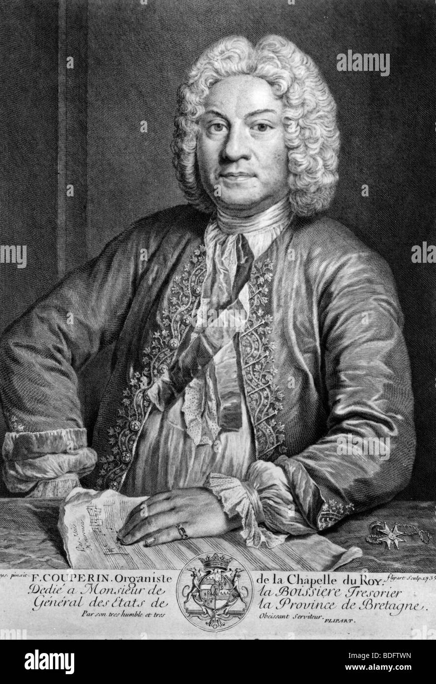 Francois couperin french organist composer Black and White Stock Photos ...