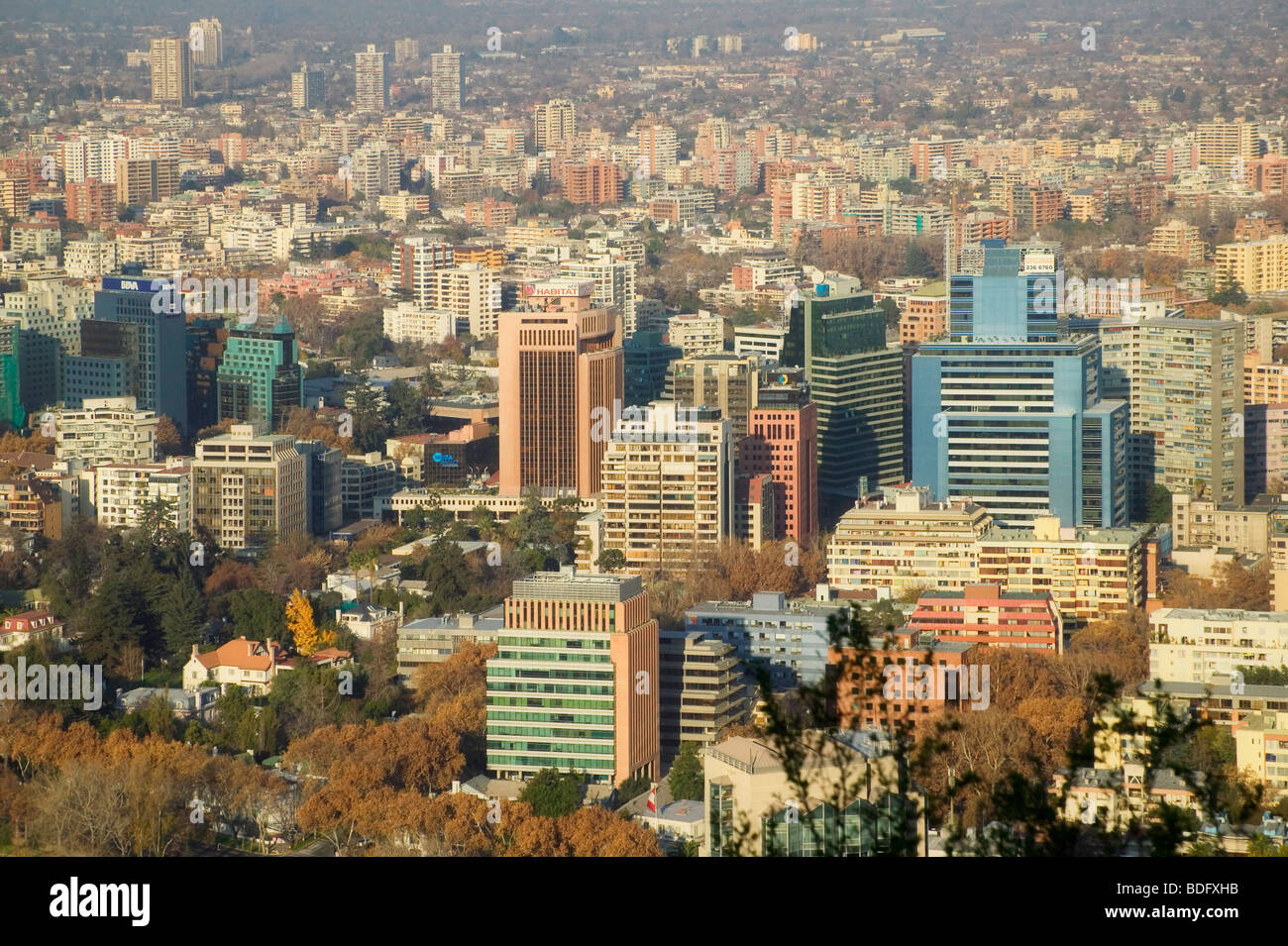 Cityscape of Santiago de Chile Stock Photo - Alamy