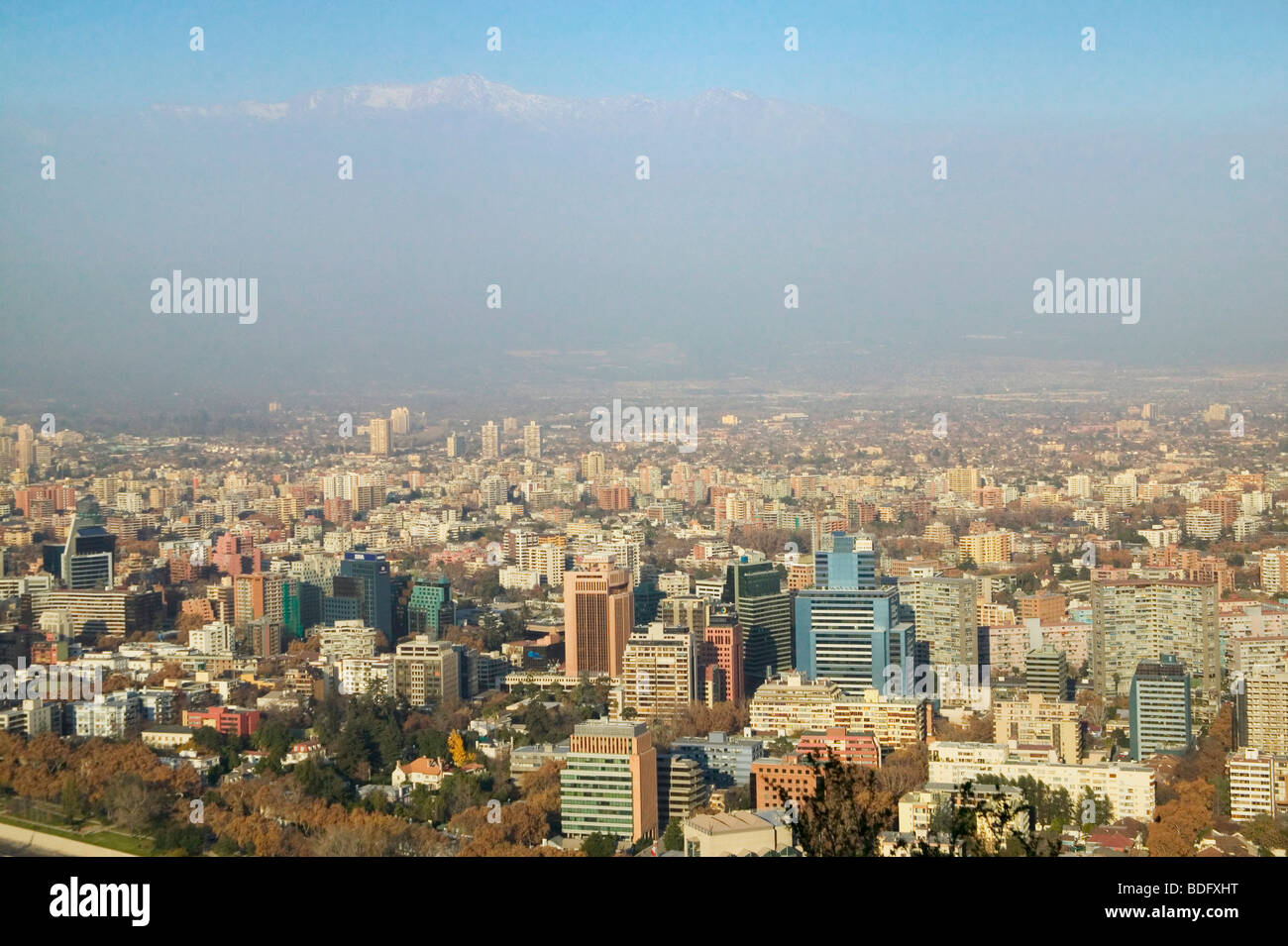 Cityscape of Santiago de Chile Stock Photo - Alamy
