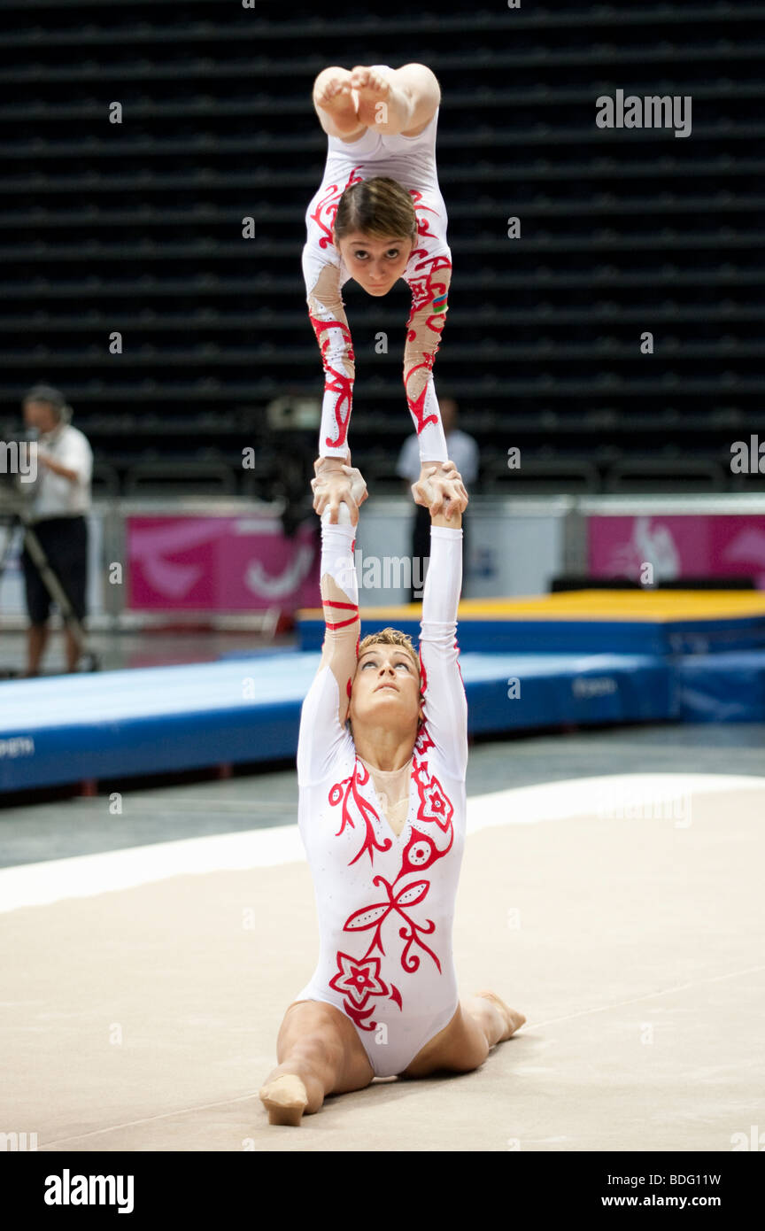 Gymnastics Acrobatics Pair Women competition, World Games, Kaohsiung ...