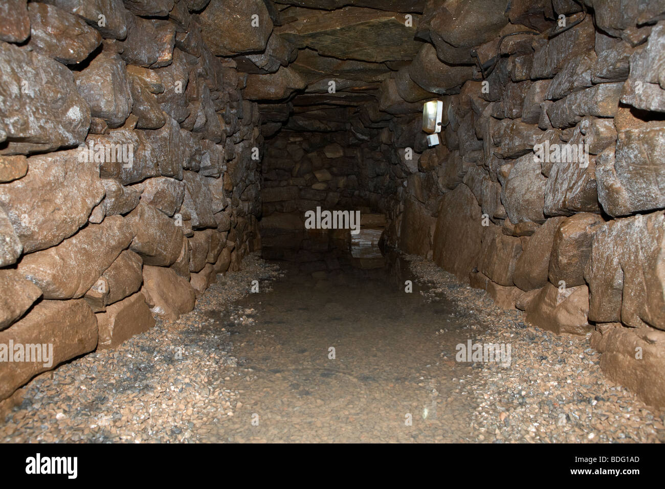 end of main passageway starting to flood with rainwater in finnis ...