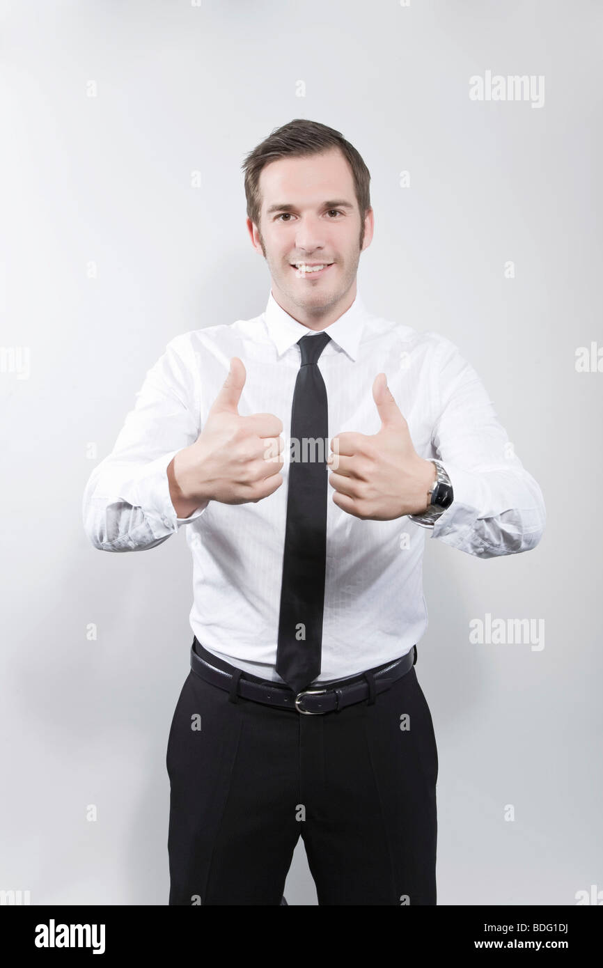 Successfully thumbs up hi-res stock photography and images - Alamy