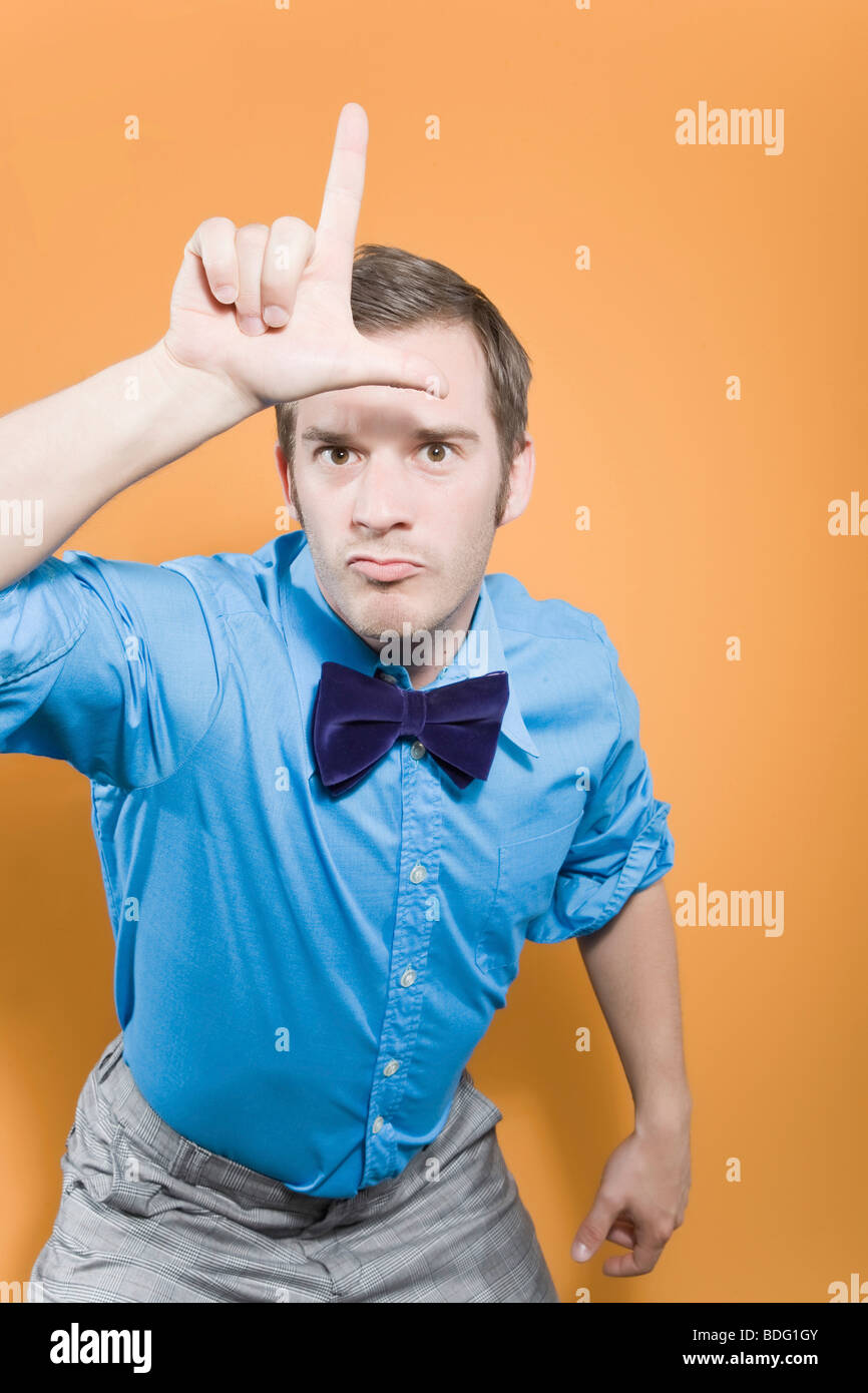 Loser sign hi-res stock photography and images - Alamy