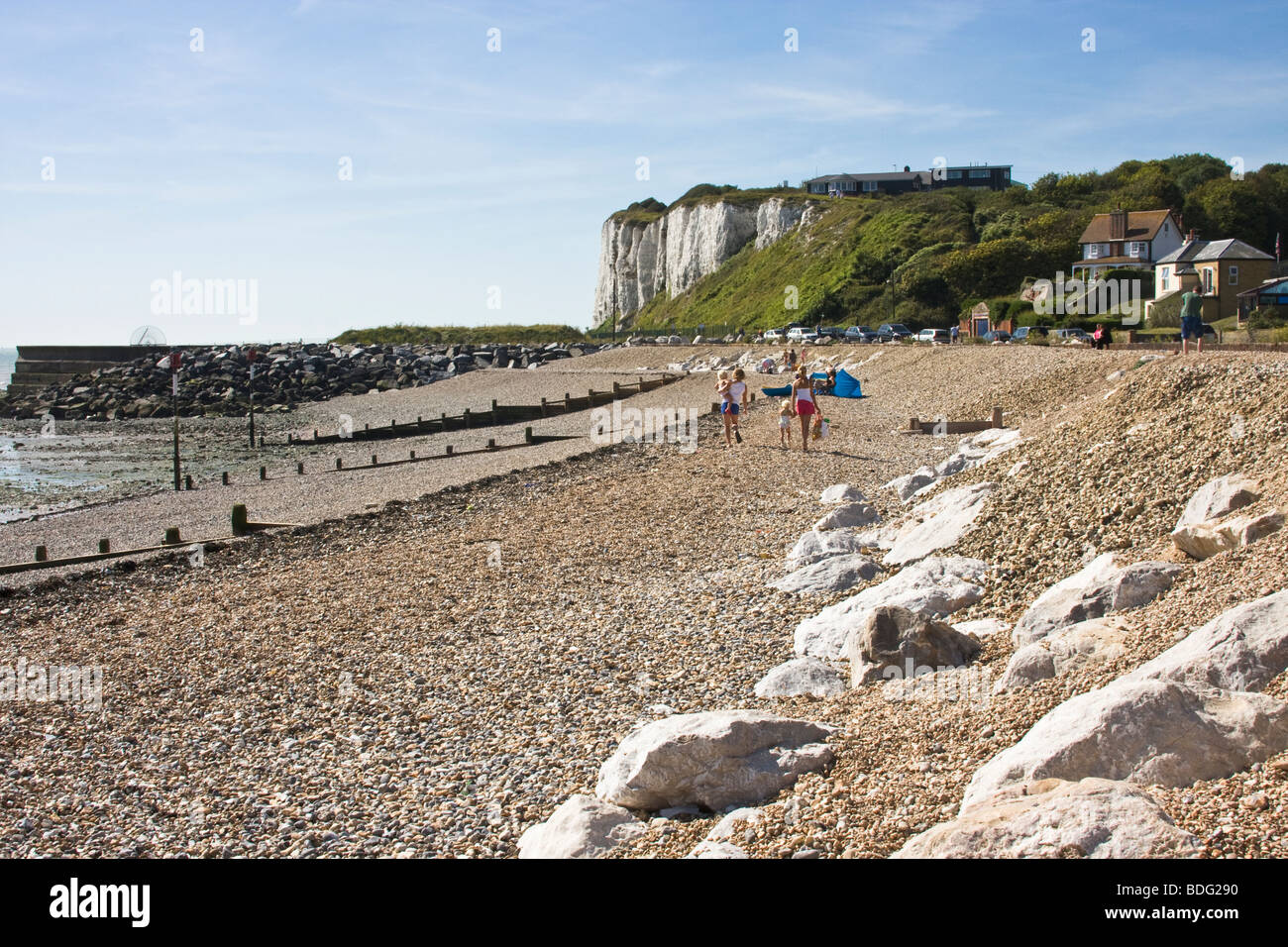 Kingsdown Beach nr Deal Kent Stock Photo - Alamy