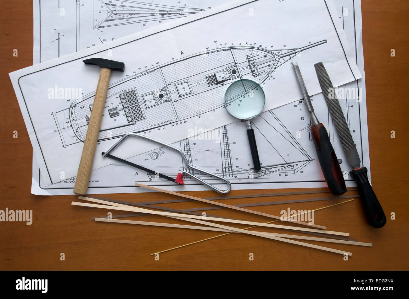 Ship building tools hi-res stock photography and images - Alamy