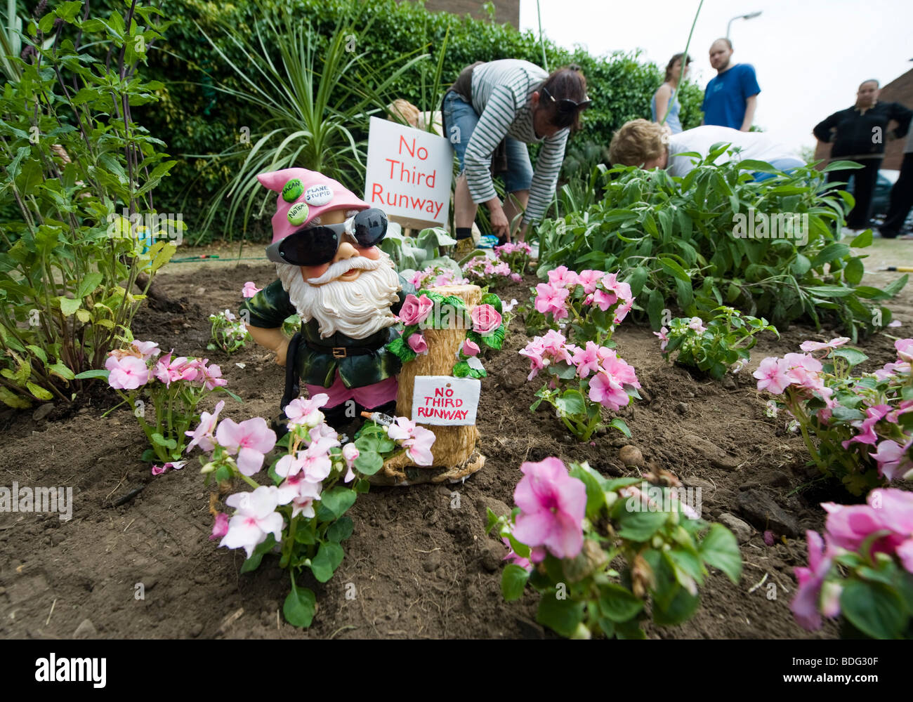 A protest garden against the third runway at Heathrow created with ...