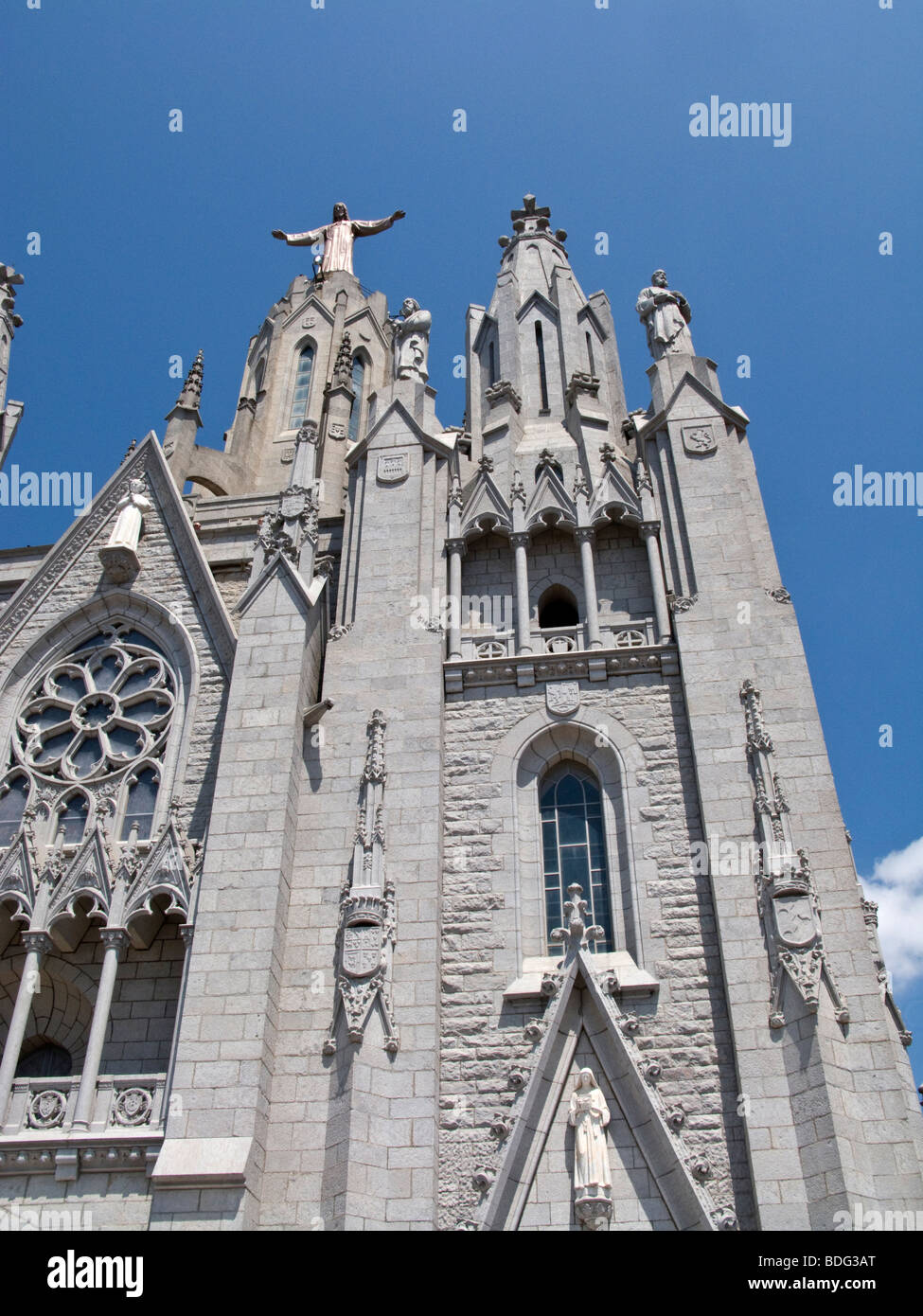 La Sagrat Cor Church at Tibidabo, Barcelona, Spain Stock Photo - Alamy