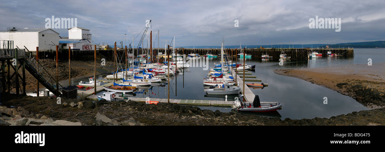 Panorama of the Digby Marina wharf on the Annapolis River Nova Scotia ...