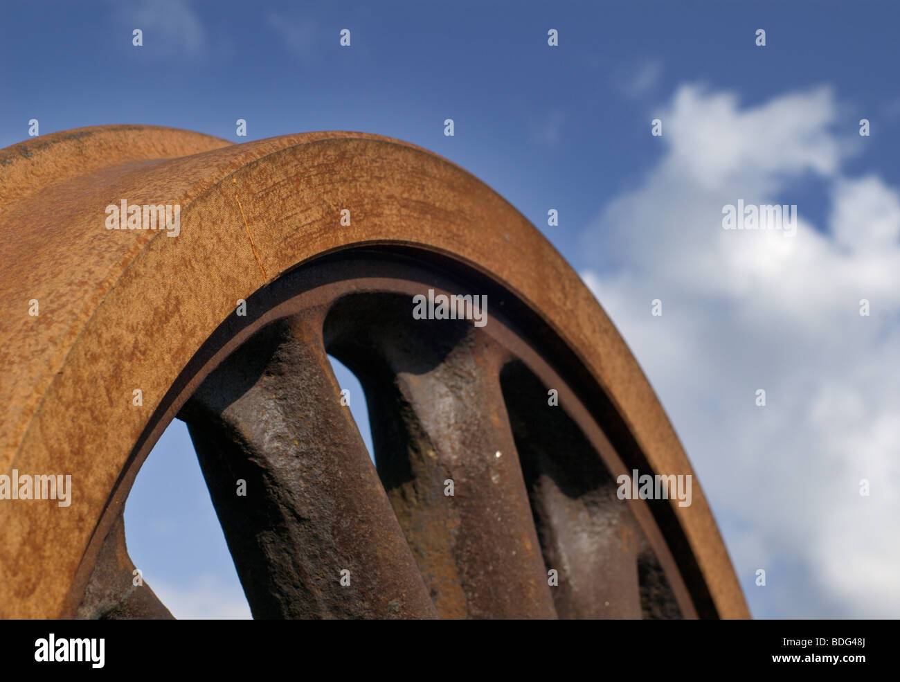 rusty iron wheel Stock Photo - Alamy