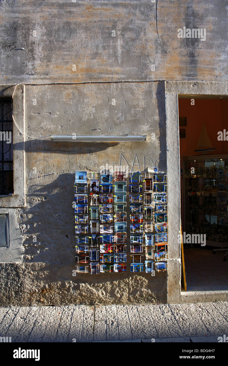 A postcard store stand Stock Photo - Alamy