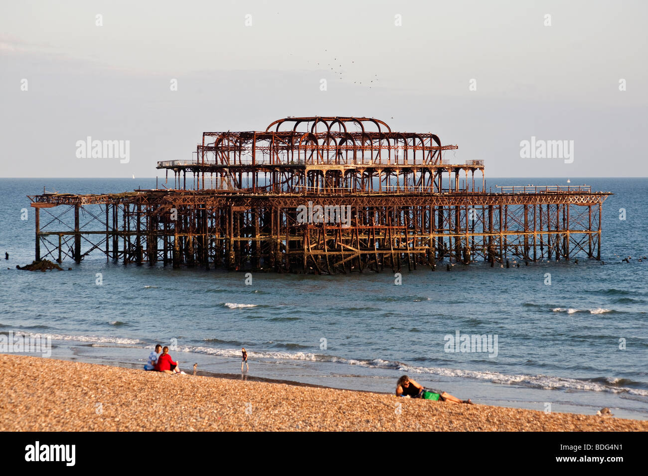 Ruins of the west pier. Brighton, England, UK Stock Photo - Alamy