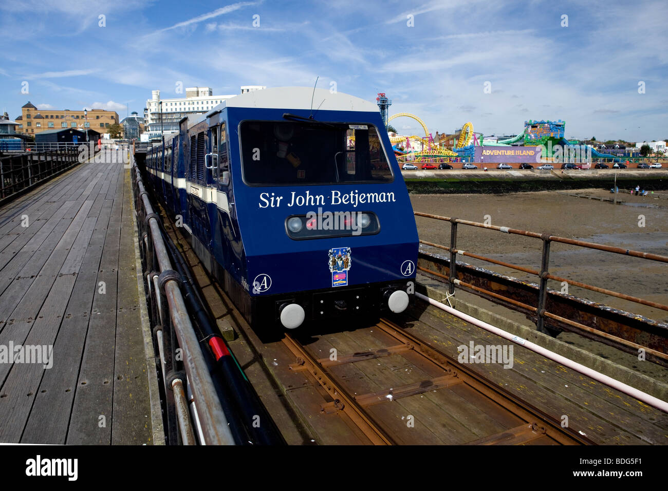 Southend on Sea Pleasure Pier Train Stock Photo - Alamy