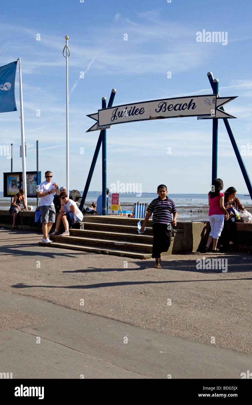 Jubilee Beach at Southend on Sea Stock Photo - Alamy