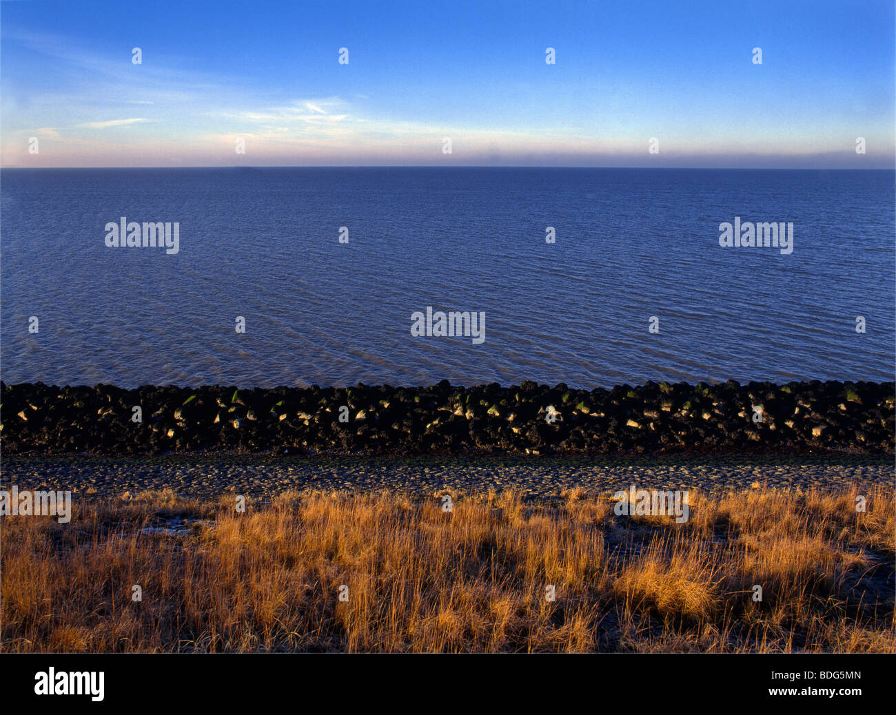 Afsluitdijk Base of Dike Waddenzee Holland Stock Photo - Alamy