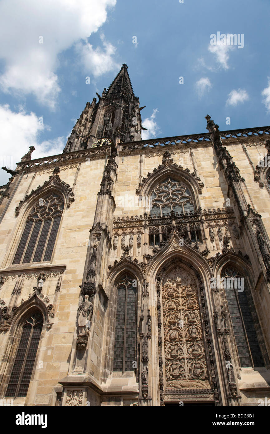 St. Lamberti Kirche church with the family tree of Jesus, Muenster ...