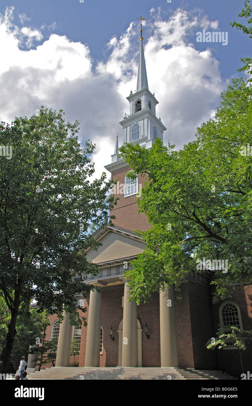 Memorial Church, Harvard University campus in Cambridge, Massachusetts ...