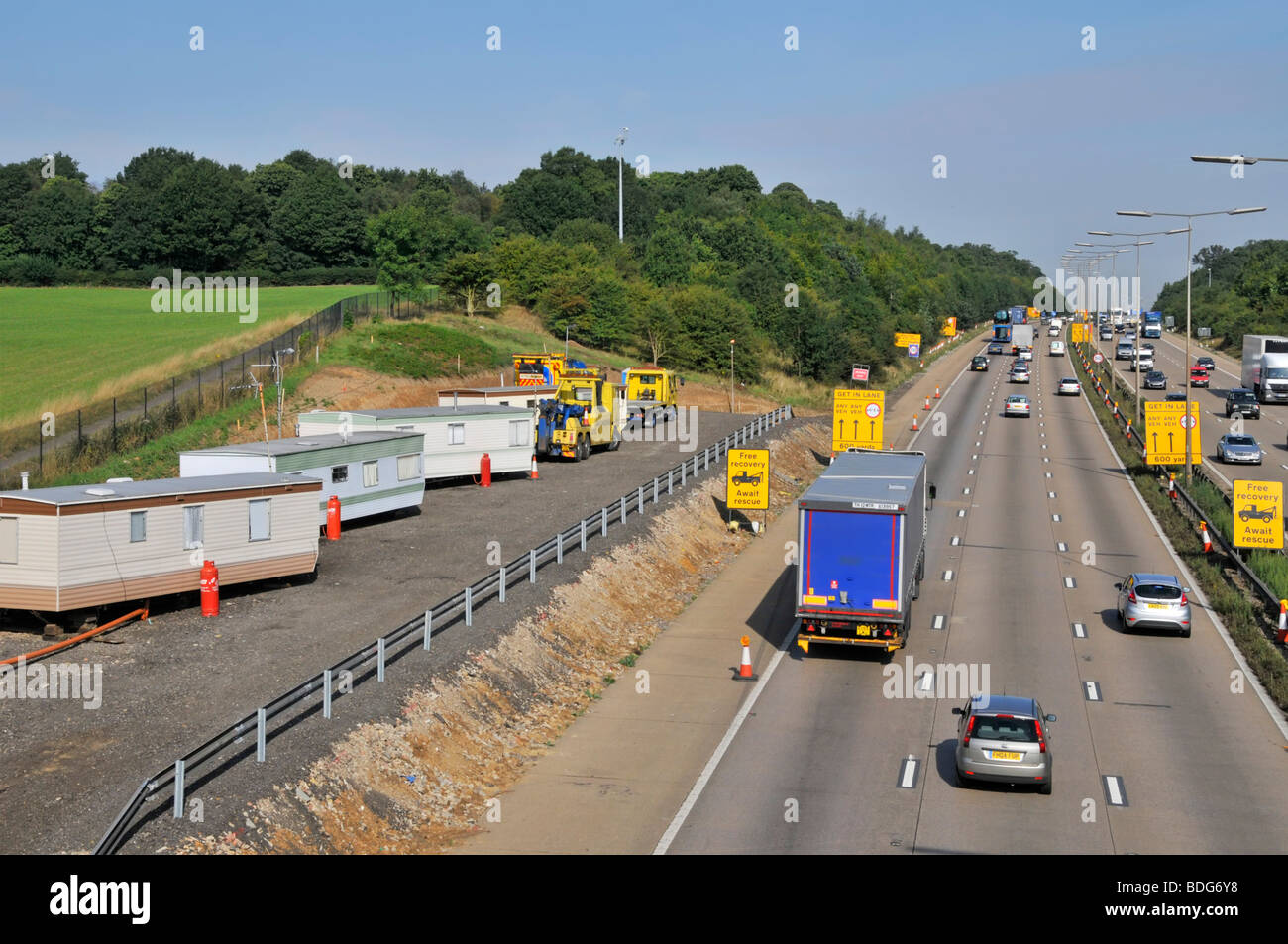 Caravan compound as temporary accommodation for free recovery breakdown ...