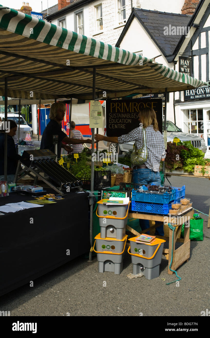 Market day in Hay-on-Wye Stock Photo - Alamy