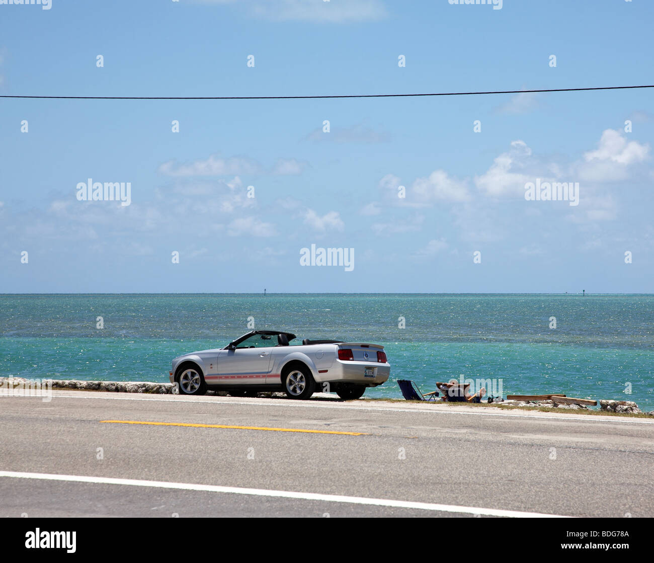 Convertable car coast sea hi-res stock photography and images - Alamy