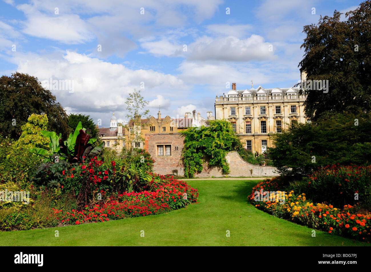 Fellows garden at Clare College Cambridge England UK Stock Photo - Alamy