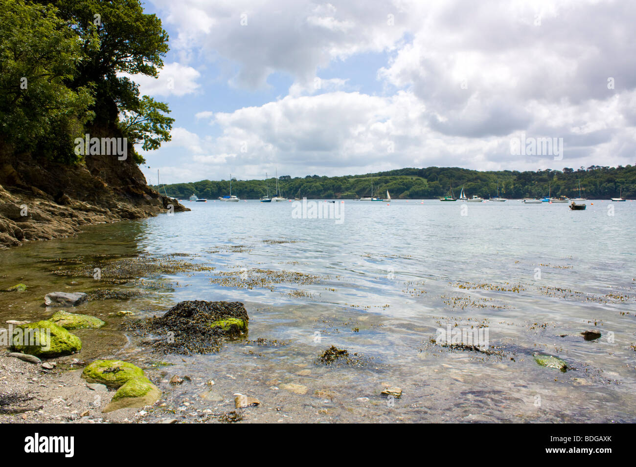 On The Riverside beach at Durgan, Cornwall, England, UK Stock Photo - Alamy