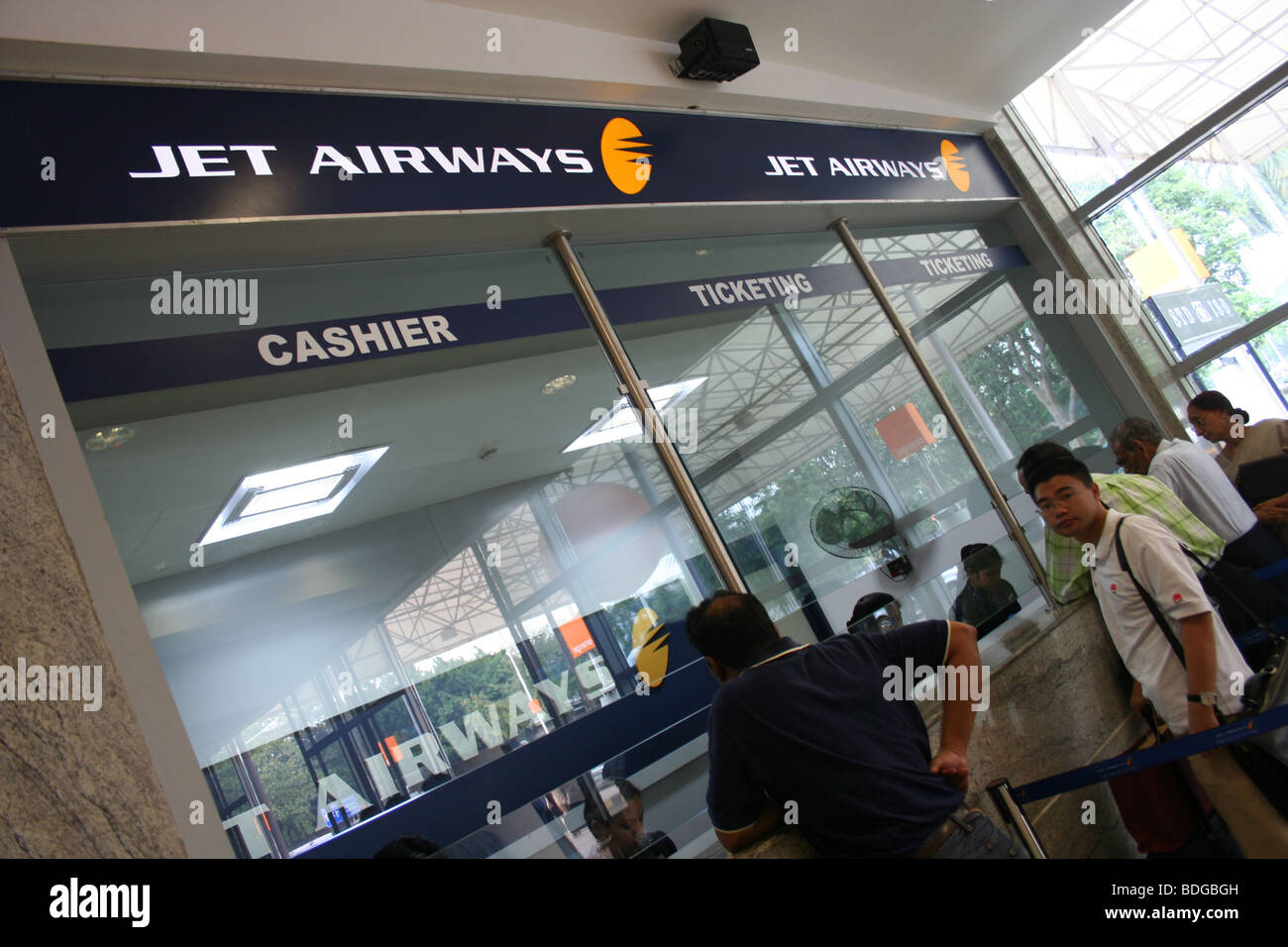 Jet Airways Passengers check in desk Logo Sign Stock Photo - Alamy