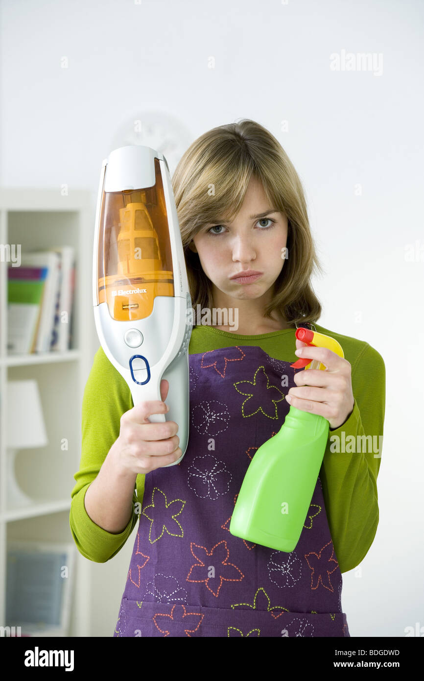 WOMAN DOING HOUSEWORK Stock Photo - Alamy