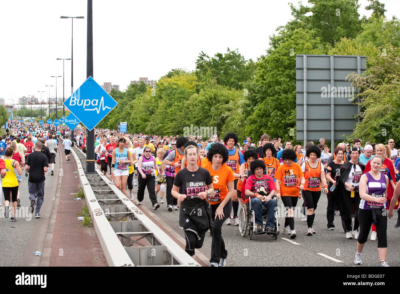 Manchester 10K run 17 May 2009 Stock Photo - Alamy