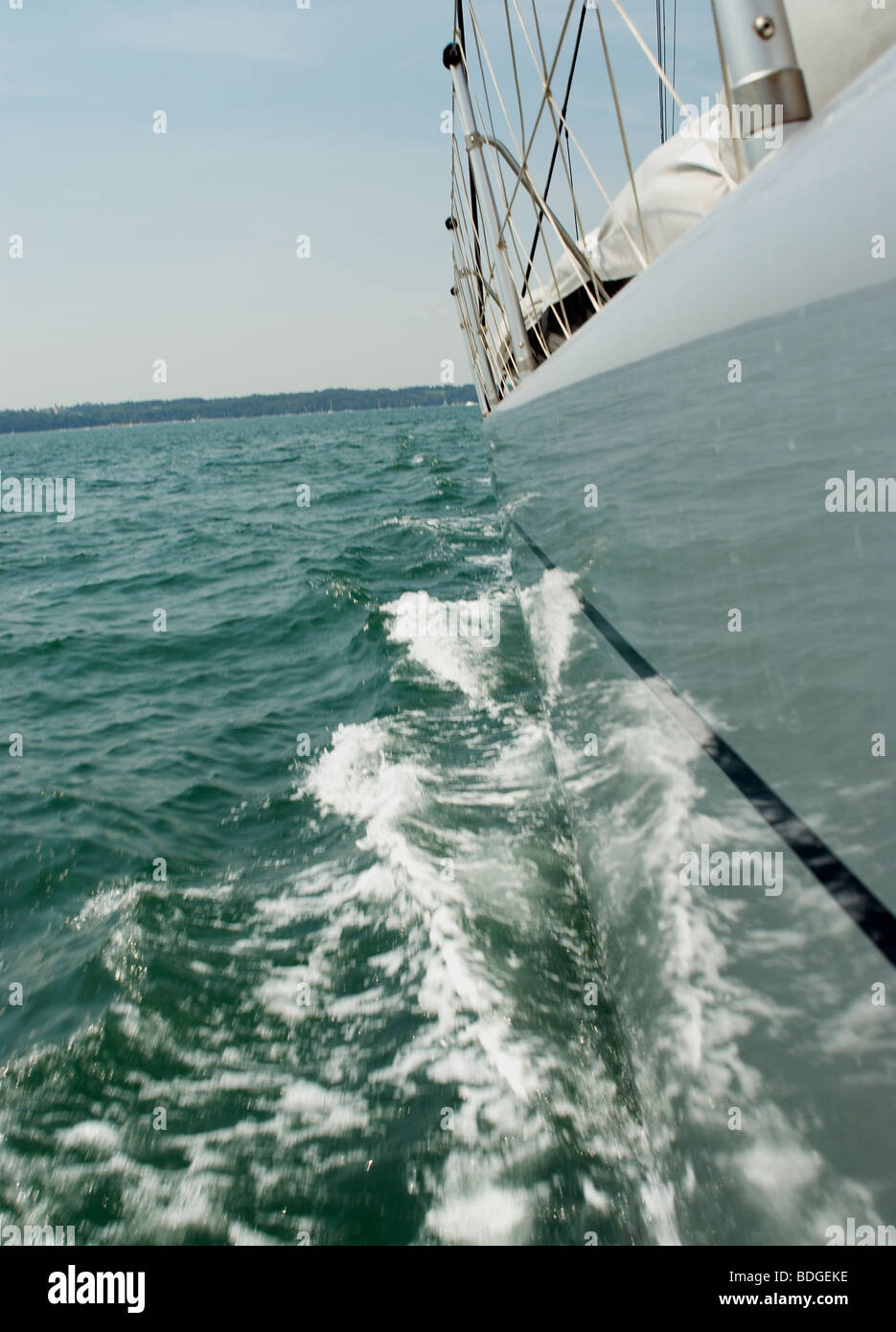 side of sailing boat Stock Photo - Alamy