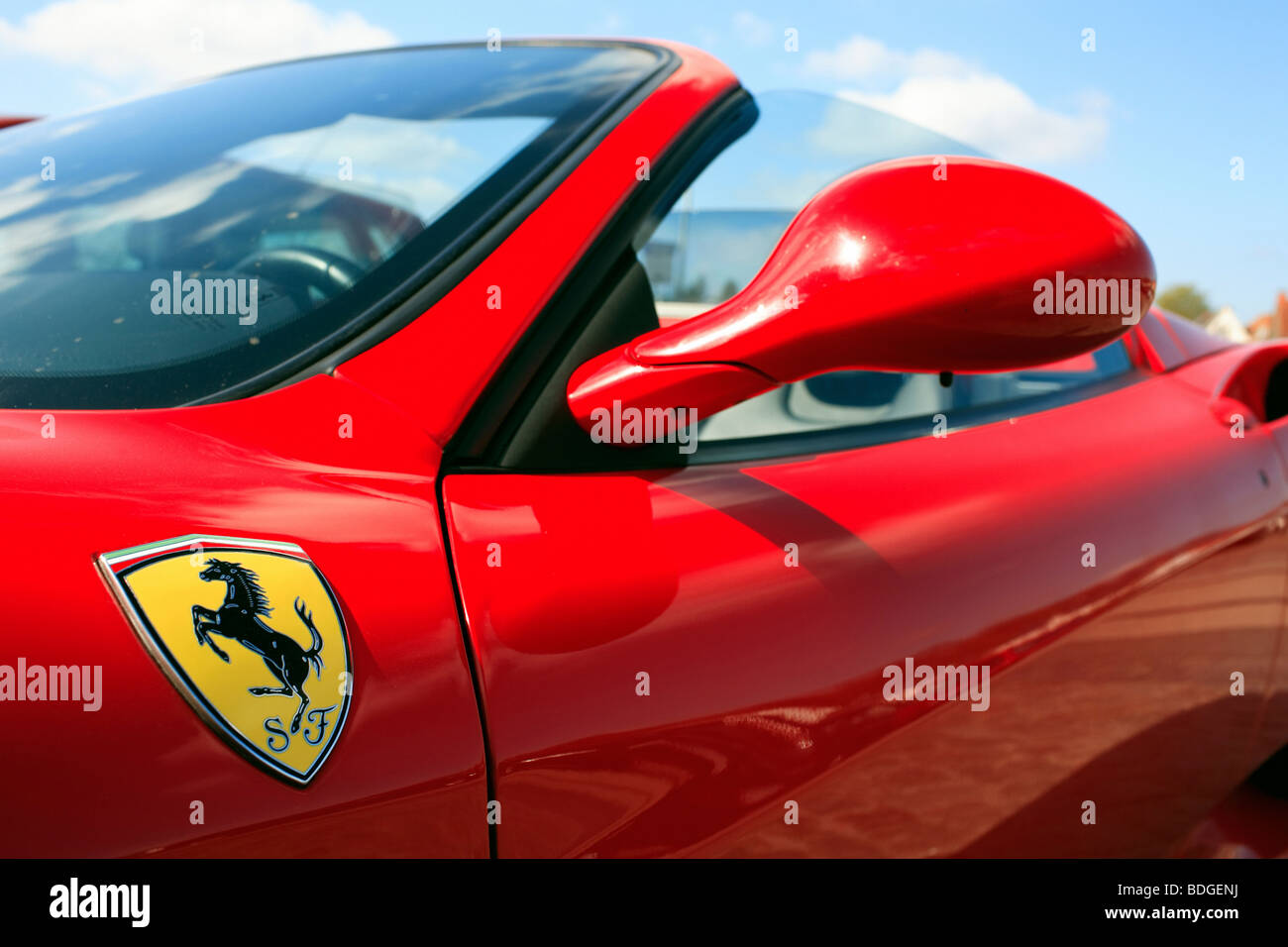 A red Ferrari Stock Photo - Alamy