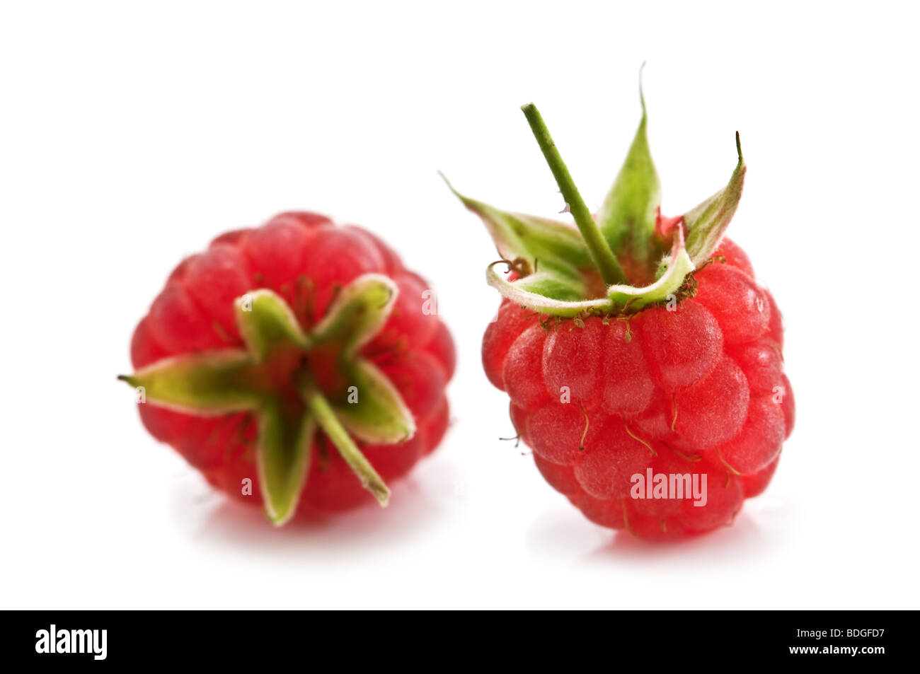 raspberry isolated on white Stock Photo - Alamy