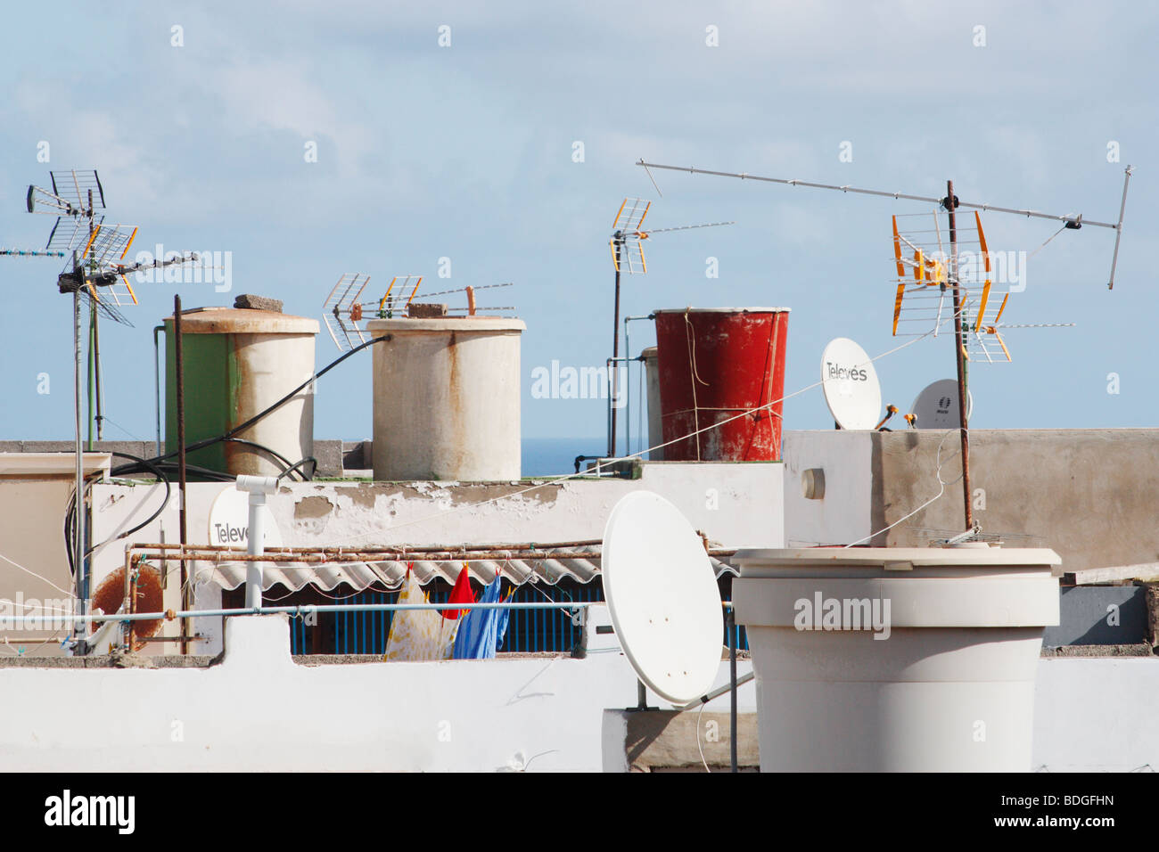 Water tanks on roof house hi-res stock photography and images - Alamy