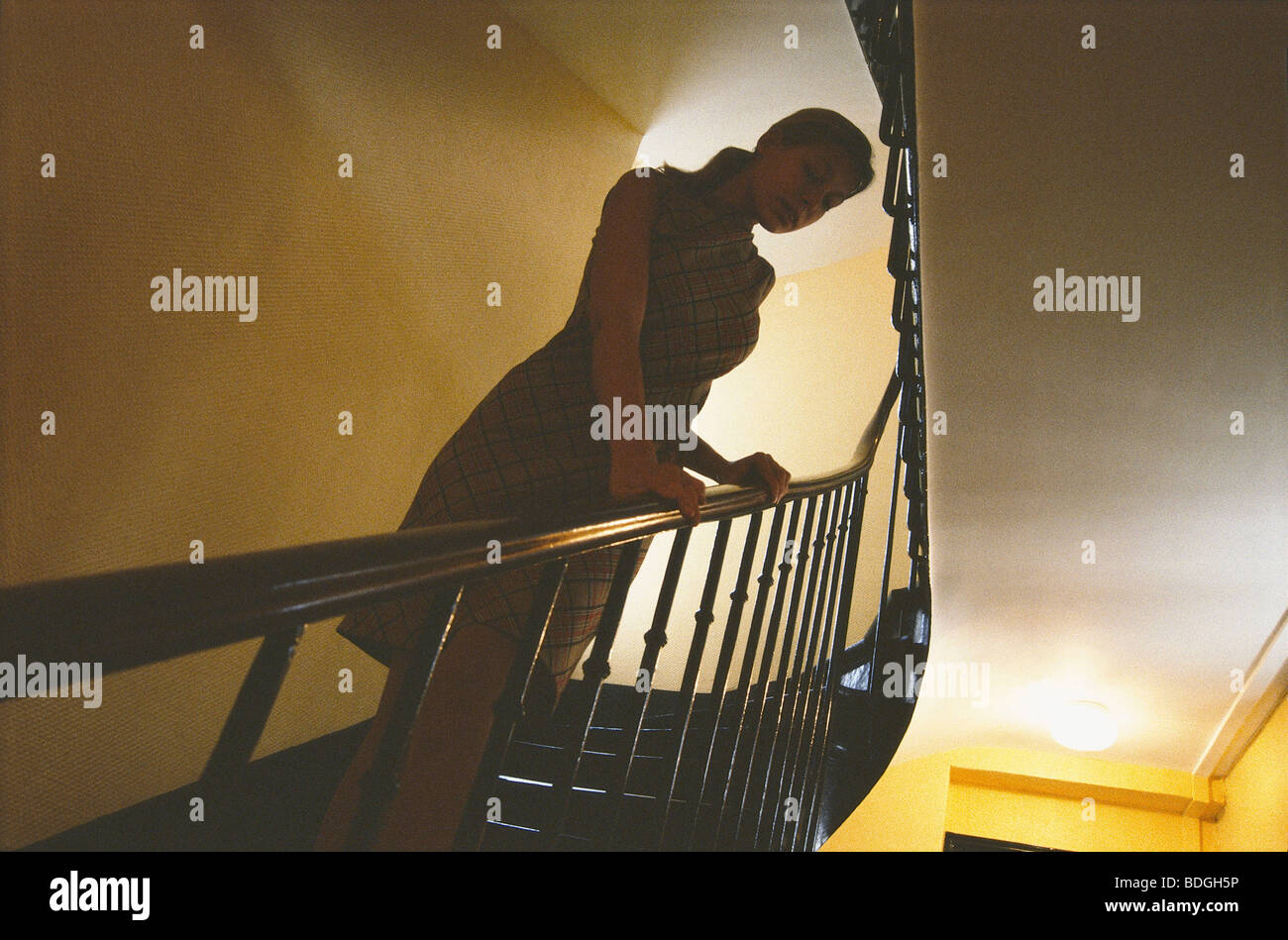 Woman dizzy stairs hi-res stock photography and images - Alamy