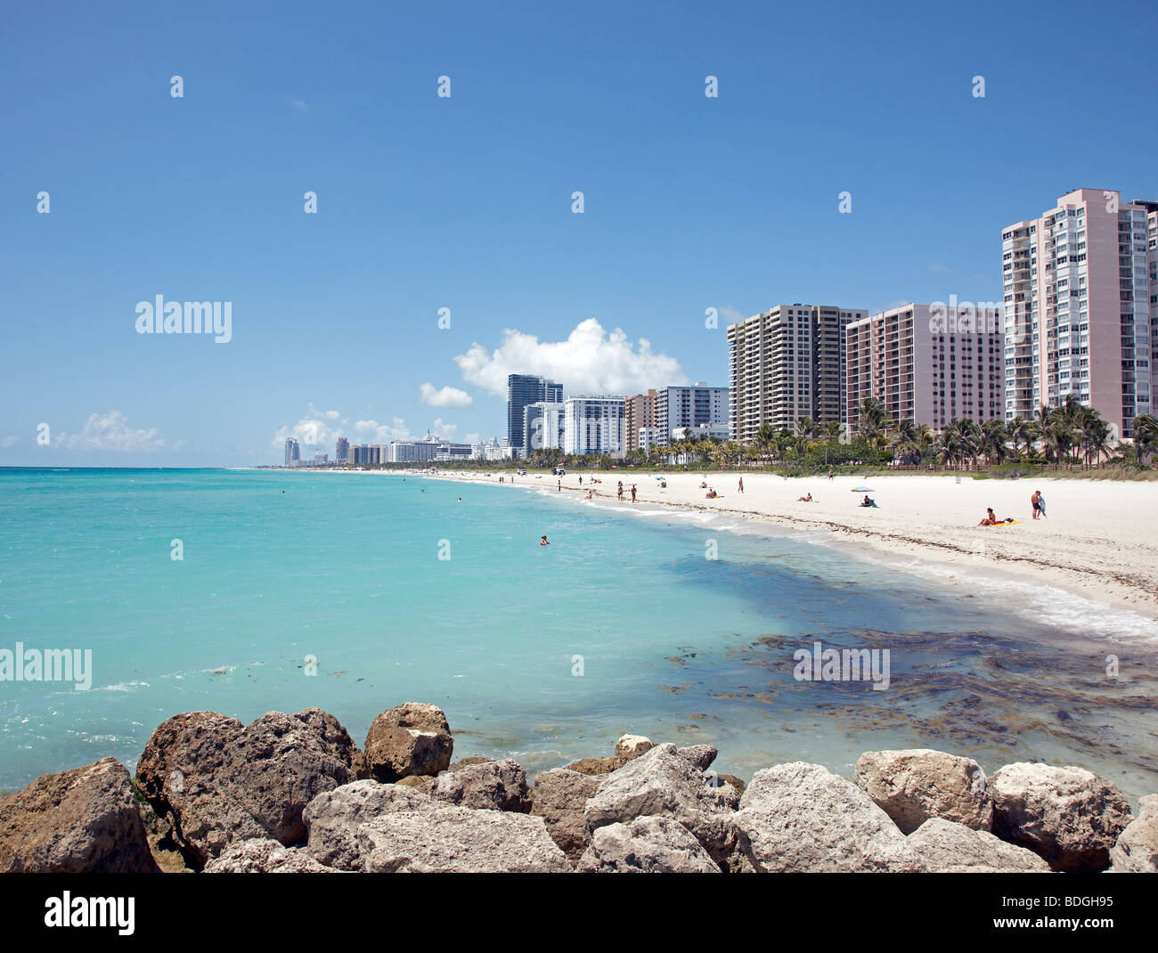 hotels sands beach Miami South Beach Stock Photo - Alamy