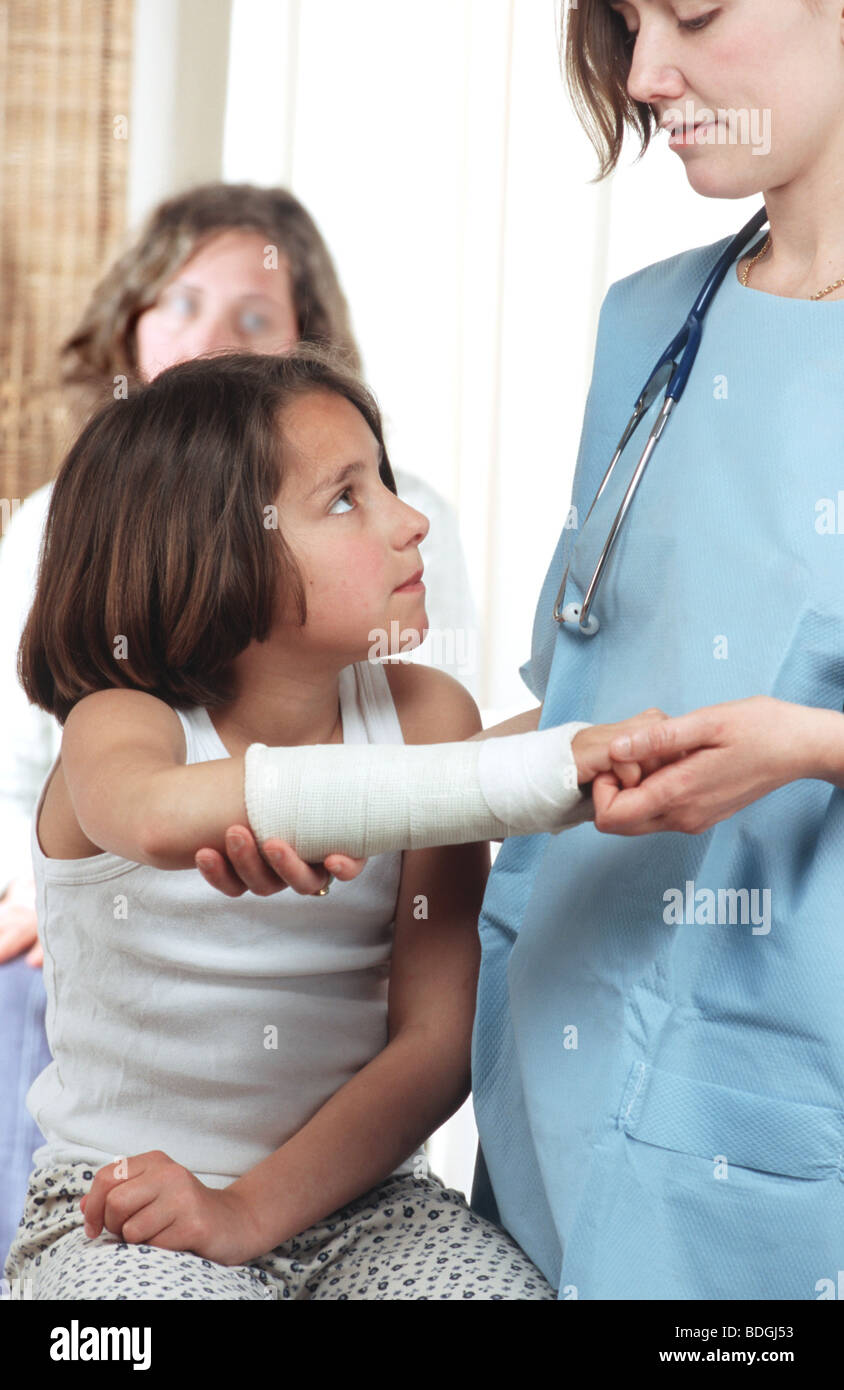 Plaster arms girl hi-res stock photography and images - Alamy