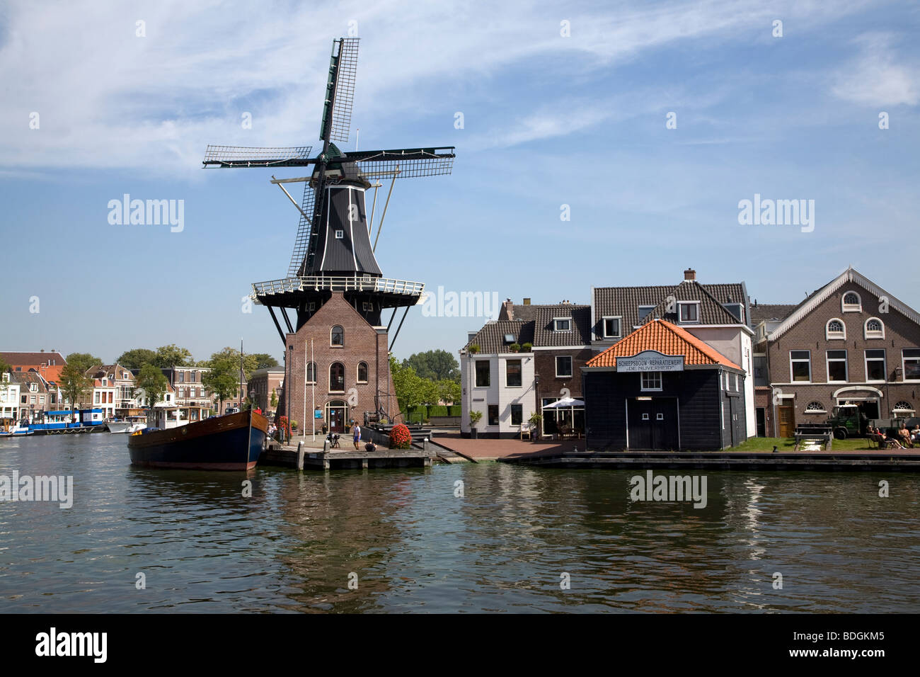 Moulin de Adriaan windmill, Haarlem, Holland Stock Photo - Alamy