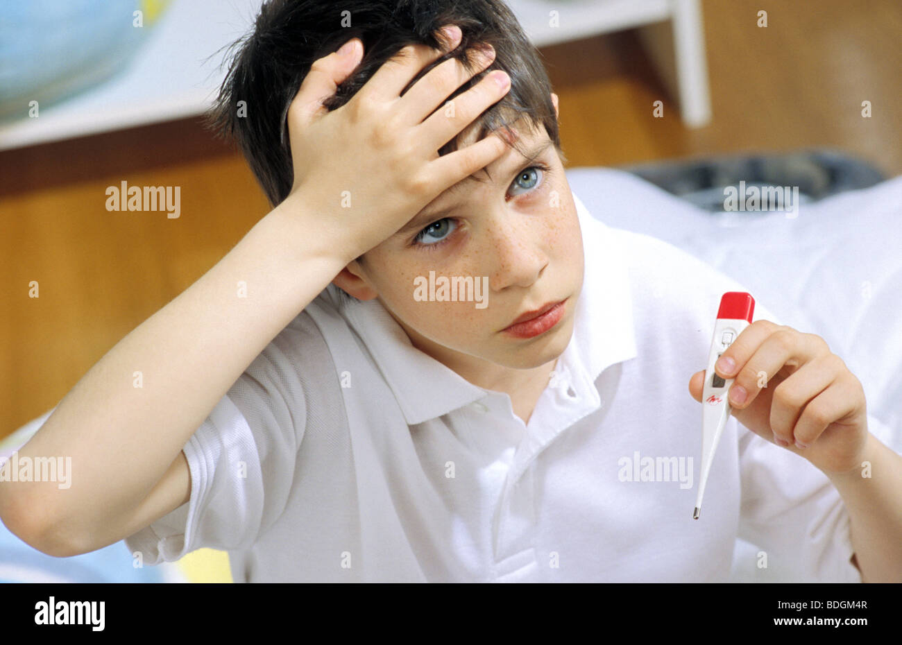 FEVER IN A CHILD Stock Photo - Alamy